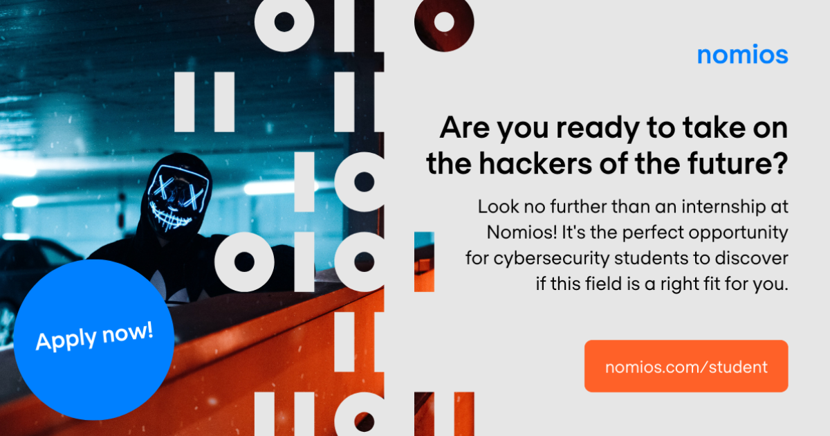 Cybersecurity internship at Nomios | Nomios Netherlands